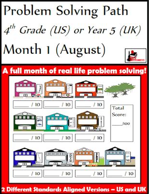 Free Fourth Grade Problem Solving Classroom Freebies