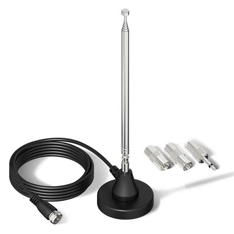 Buy Azoneedab Fm Radio Antenna For Stereo System 75 Ohm Dab Telescopic