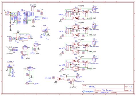 esp12 iot board platform for creating and sharing projects oshwlab
