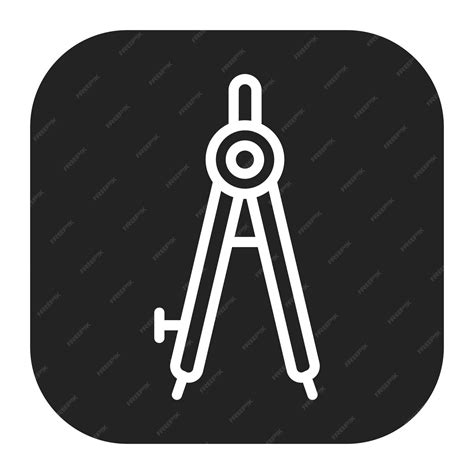 Premium Vector Drafting Compass Icon Vector Image Can Be Used For