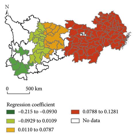 Spatial Distribution Of Regression Coefficient Between Innovation Download Scientific Diagram