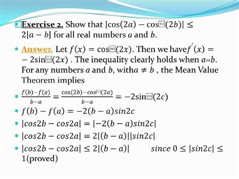 MEAN VALUE THEOREM MEAN VALUE THEOREM The Expression