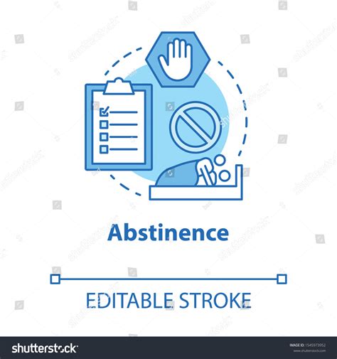 Abstinence Concept Icon Safe Sex Intimate Stock Vector Royalty Free
