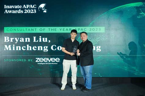 Apac Consultant Of The Year 2023 Bryan Liu Mcc Inavate Apac