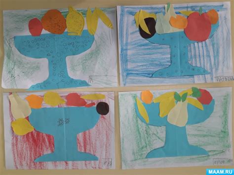 Аппликация «Ваза с фруктами 8 фото Воспитателям детских садов школьным учителям и педагогам