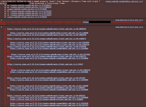 securityerror failed to read a named property event from window