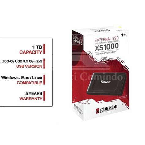 Jual Ssd Eksternal Ssd Portable Tb Kingston Xs Original Garansi Resmi Di Seller Hoki Abadi