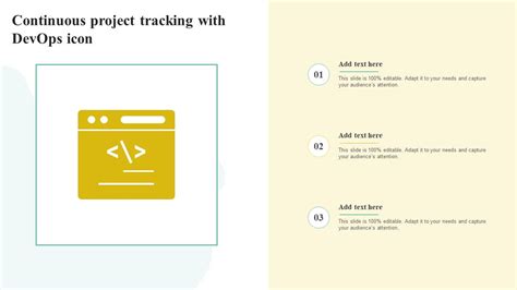 Continuous Project Tracking With Devops Icon Structure Pdf
