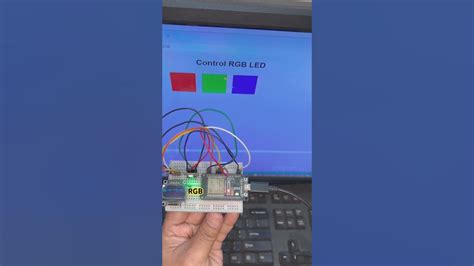 Rgb Control Online On Webpage Esp32 Wi Fi Module Oled Display Shortsfeed Arduino Shorts