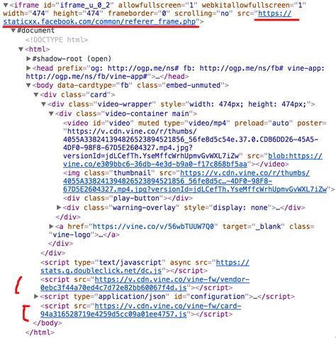 Iframe Embed Content In Facebook Feed Stack Overflow