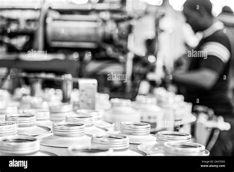 The Workers In A Glue Factory In Johannesburg South Africa In Grayscale Stock Photo Alamy