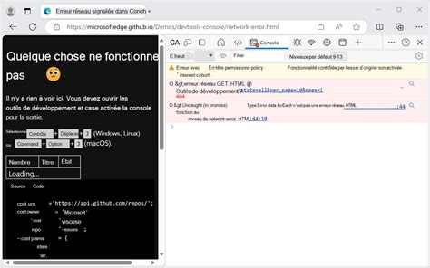 Correction Des Erreurs Javascript Signalées Dans La Console Microsoft