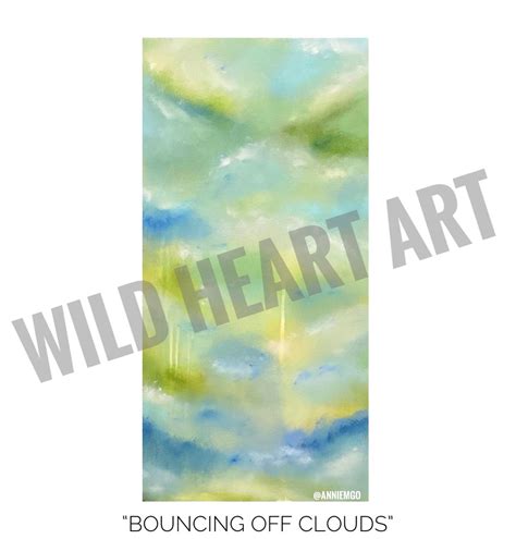Tori Amos “bouncing Off Clouds” 12x24 Original Synesthesia Painting