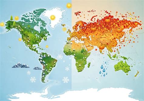 Climatic Differences Stock Illustrations 7 Climatic Differences Stock