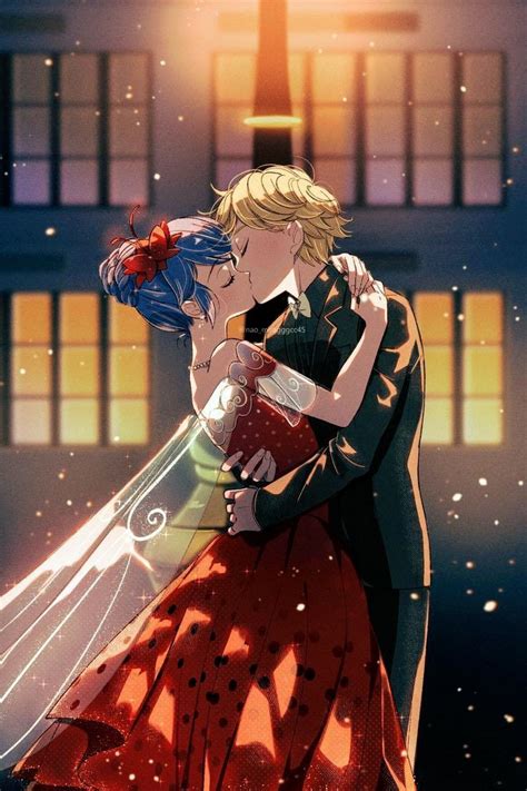 Adrienette Mlb Fan Art Adrien X Marinette Miraculous Ladybug Kiss