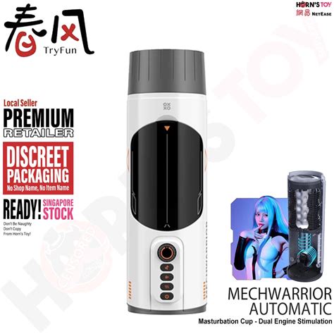 Tryfun Mechwarrior Auto Male Masturbator Sex Toys For Men Squeezing