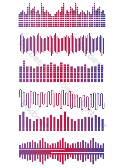 Abstract Sound Wave Decorative Pattern PNG Images AI Free Download Pikbest