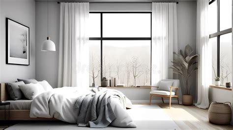 Minimalist Aesthetic And Large Windows For Ample Natural Light Using A Color Scheme Of Crisp