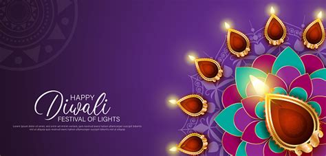 해피 디왈리 장식 디야 램프 조명 다채로운 배너 템플릿 디자인의 축제 디왈리에 대한 스톡 벡터 아트 및 기타 이미지 디왈리 인사장 배경 주제 Istock