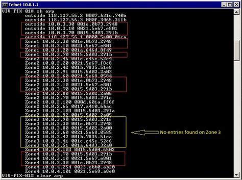 pix 525 showing inconsistent arp entries during a client vpn connection