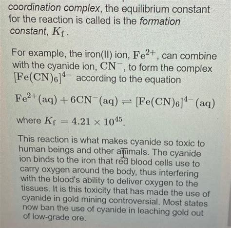 Solved For Example The Iron Ii Ion Fe2 Can Combine With
