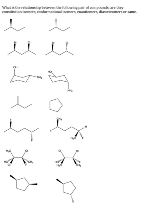 Solved What Is The Relationship Between The Following Pair