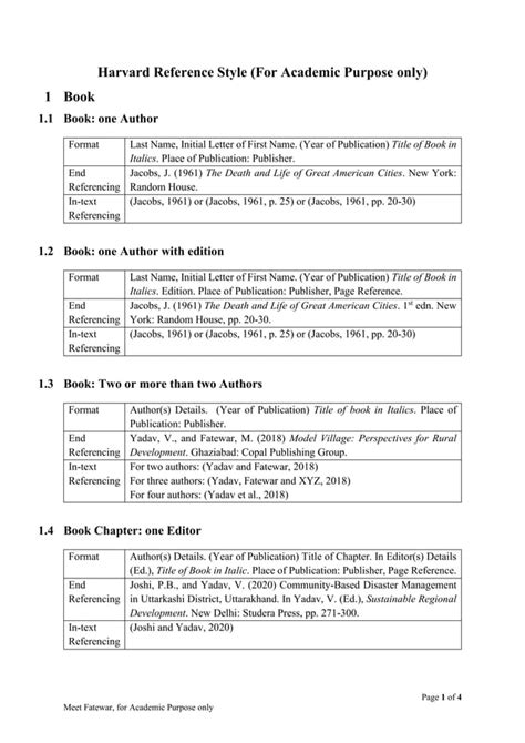 Harvard Referencing Style Pdf
