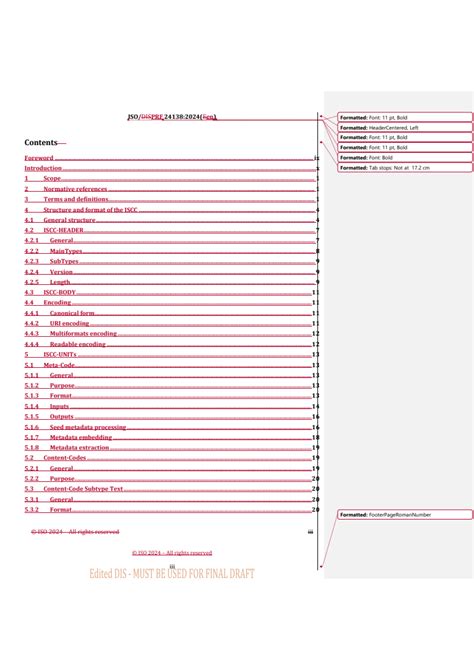 Iso Prf 24138 Information And Documentation — International Standard Content Code Iscc