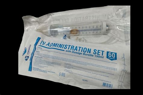 Solu Setiv Administration Set 60dropsml With Dosage Burette 150ml Indoplas Health And Nutrition