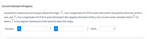 solved current attempt in progressa particle is acted on by