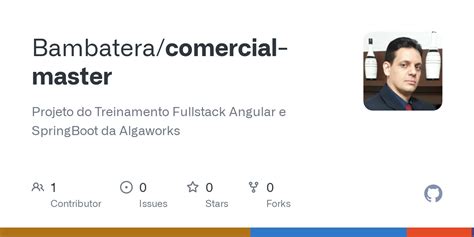 GitHub Bambatera Comercial Master Projeto Do Treinamento Fullstack