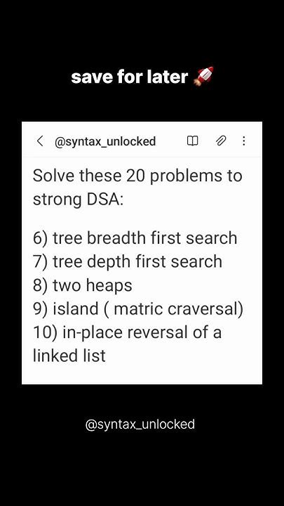 20 Questions To Strong Dsa Coding Codinglife Webdeveloper Webdevelopment Dsa Dsavlogs