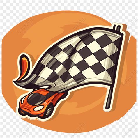 오렌지 배경 클립 아트에 경주용 자동차 경주 게임 아이콘 벡터상표 Png 일러스트 무료 다운로드 Lovepik