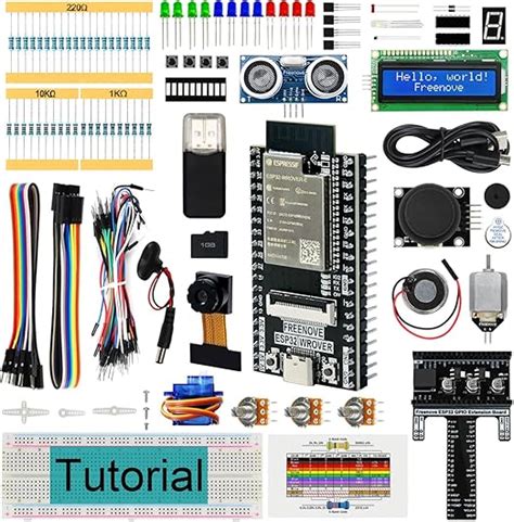 Freenove Super Starter Kit For Esp32 Cam Included Dual Core 32 Bit