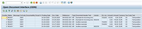 SAP ABAP Central Load FI Documents From Excel CSV With ODIN Open