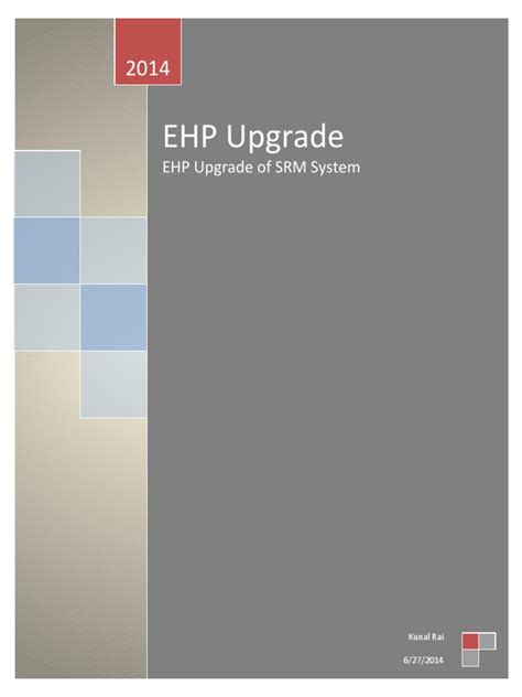 Ehp Upgrade Pdf Database Transaction Databases