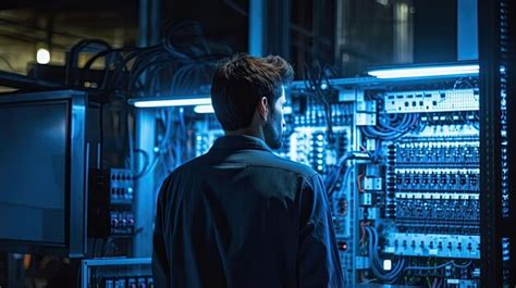 Premium Ai Image Electrical Engineer Programming For Automation