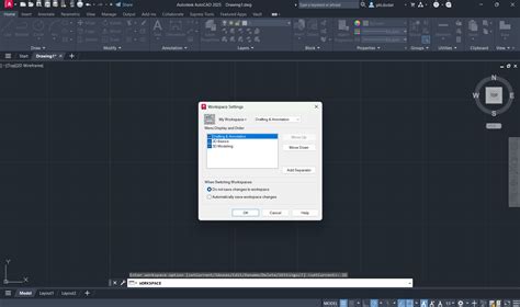 Hiểu Thêm Về Giao Diện Autocad Workspaces Và Profiles Onecadvn