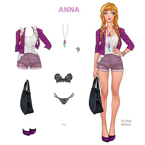 Minko On Instagram 💜 Anna 💜 Disney Disneyart Disneyarts Princess
