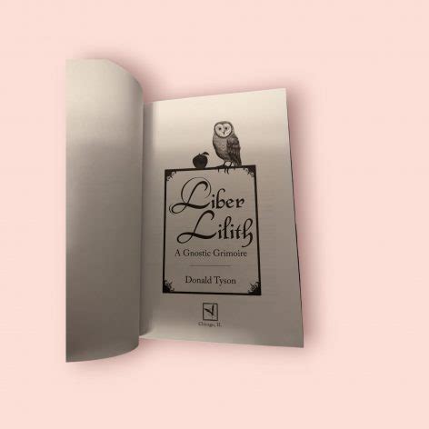 Liber Lilith A Gnostic Grimoire Liber Al Com