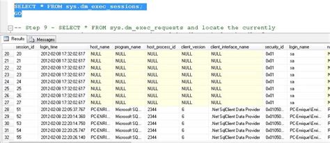 Solved Sys Dm Exec Sessions Experts Exchange