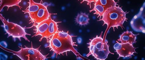 Microscopic View Of Neural Precursor Cells Illustrating Cellular