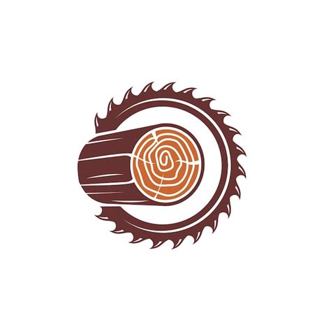 Premium Vector Tree Logging Logo With Saw Concept