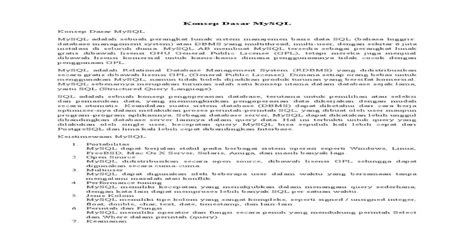 Download Pdf Konsep Dasar Mysql