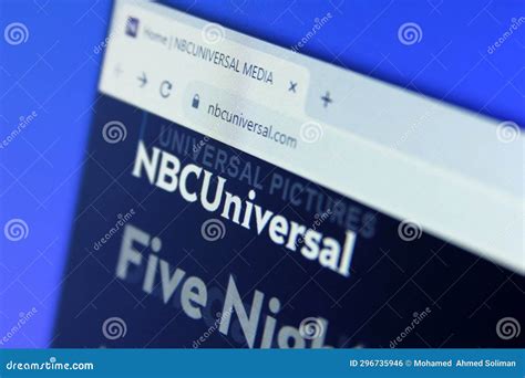 Nbcuniversal Media Logo Editorial Photo Image Of Press 296735946