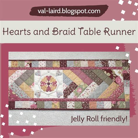 Hearts And Braid Table Runner Pattern Digital Download Etsy