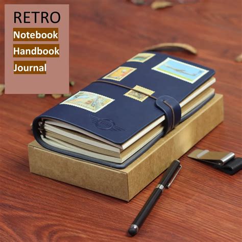 레트로 가죽 여행자 저널 일기 수첩 핸드메이드 빈티지 스케치북 플래너 학생 의제 메모장 Aliexpress