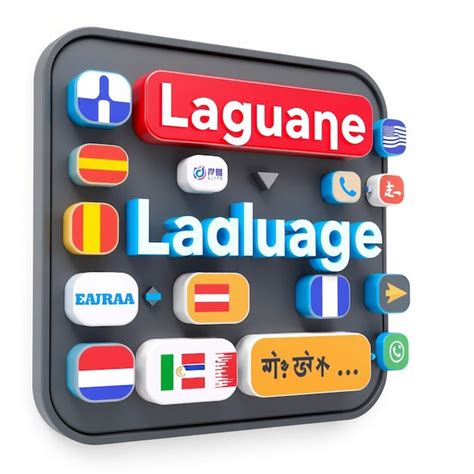 3d Language Translation Sign Elearning And Multilingual Communication