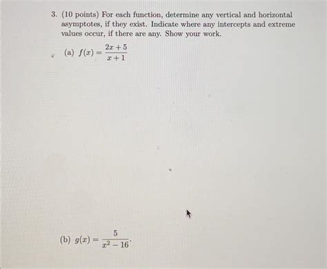 solved 3 10 points for each function determine any