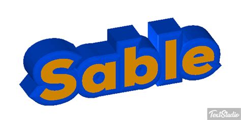 Sable ファーストネーム アニメーションロゴデザイン